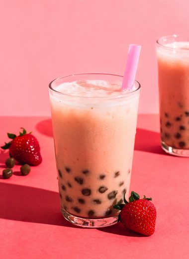 How to Make Mango Boba Strawberry Bubble Tea · Easy Recipe