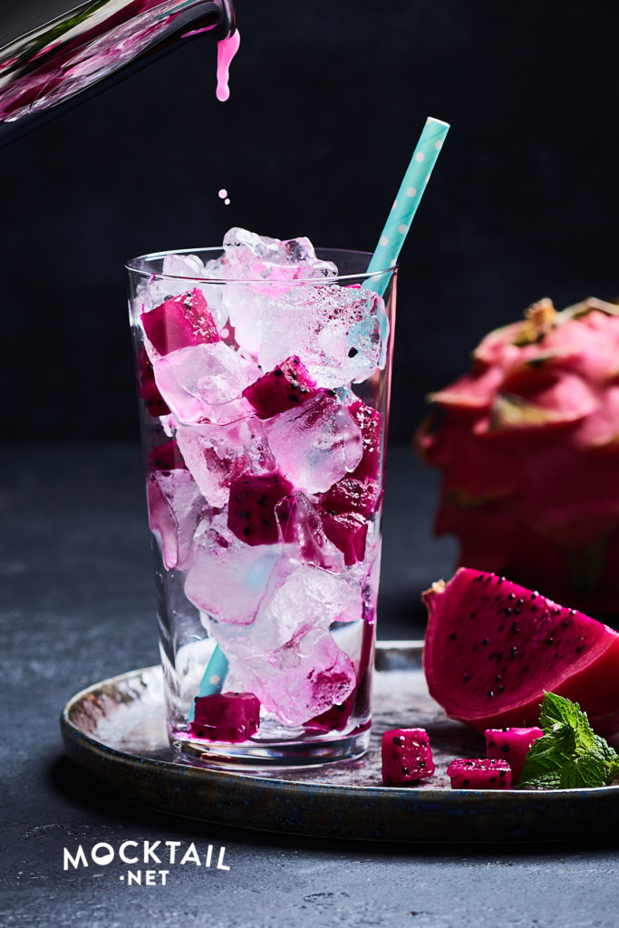Incredible Mango Dragon Fruit Lemonade Refresher - Mocktail.net