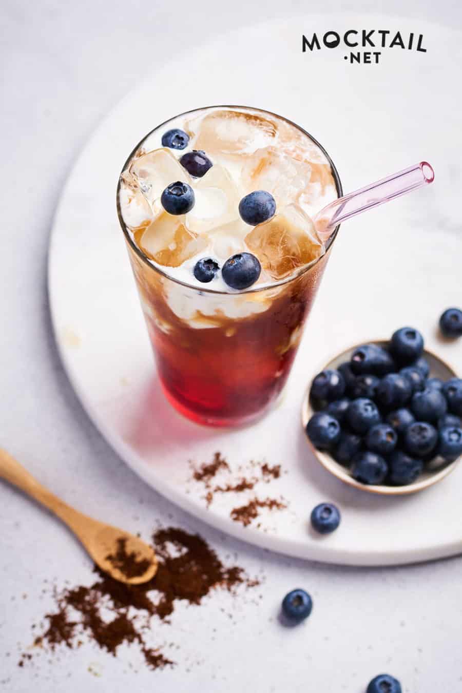 Iced Blueberry Coffee Recipe - Mocktail.net