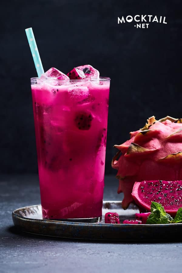 Incredible Mango Dragon Fruit Lemonade Refresher - Mocktail.net